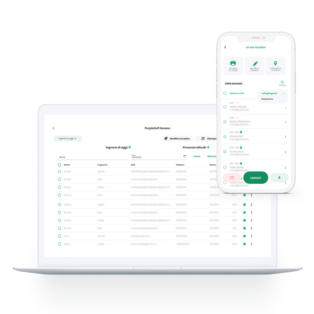 Safe Check-in - sistema controllo accessi app per aziende #1