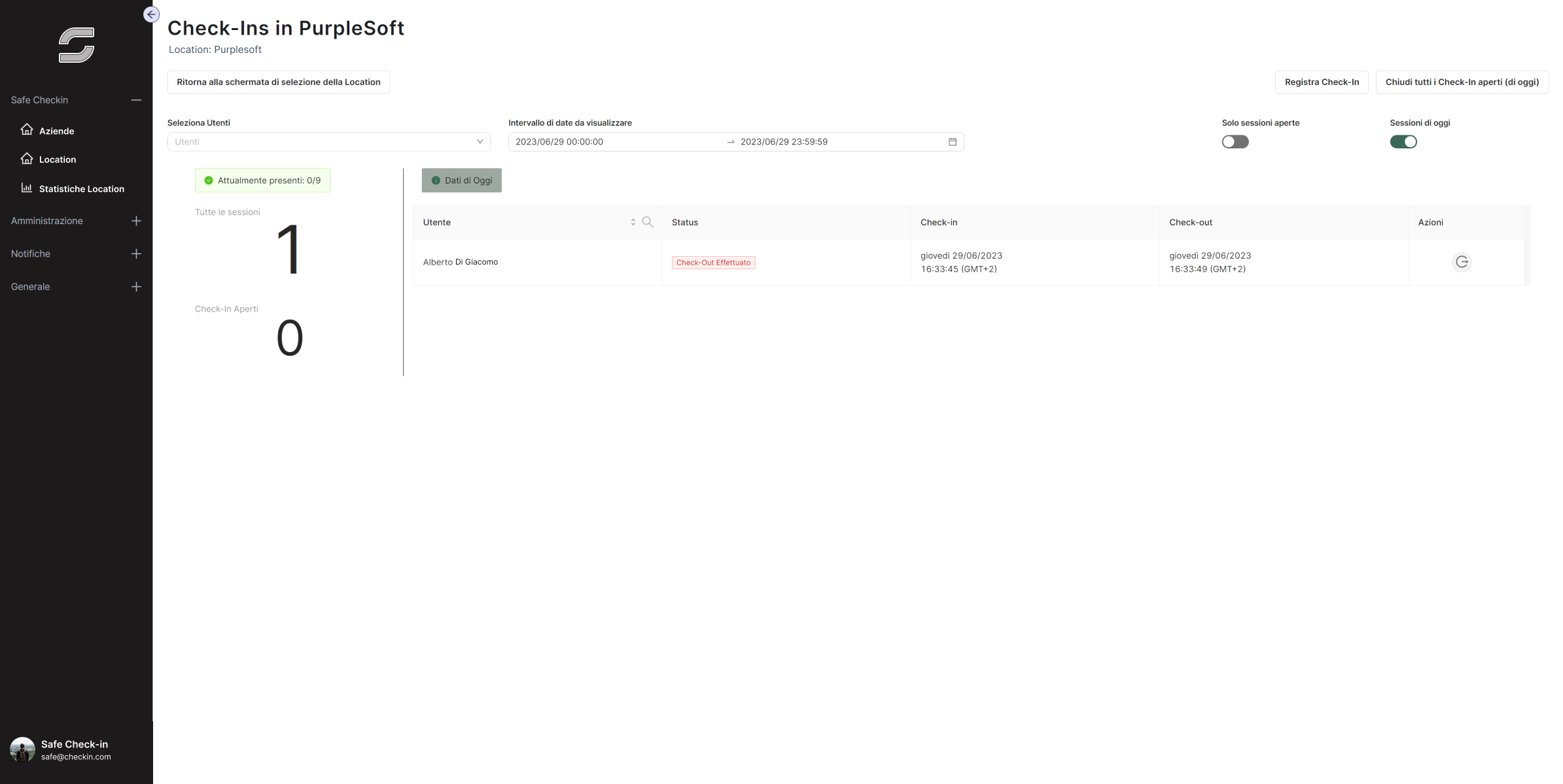 Safe Check-in - #1 registro digitale per aziende